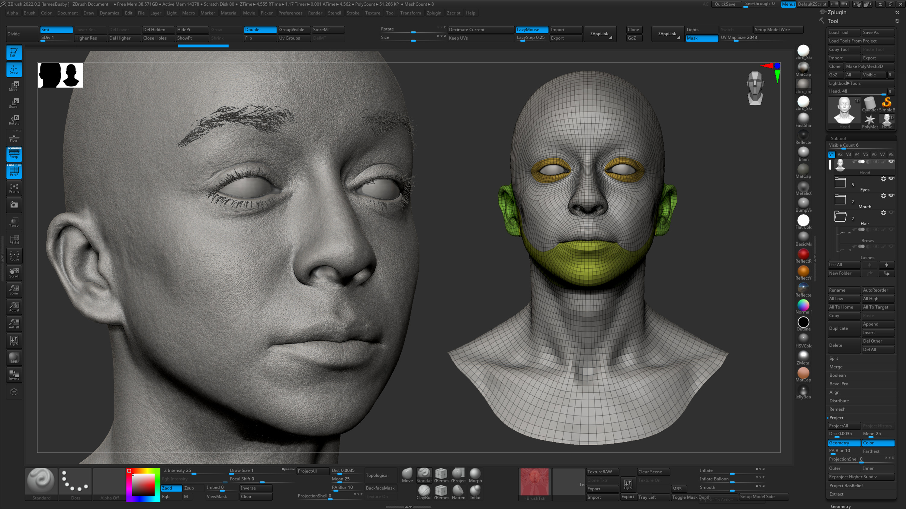 HD Female 3D Head Model 32 HD Female 3D Head Model 32